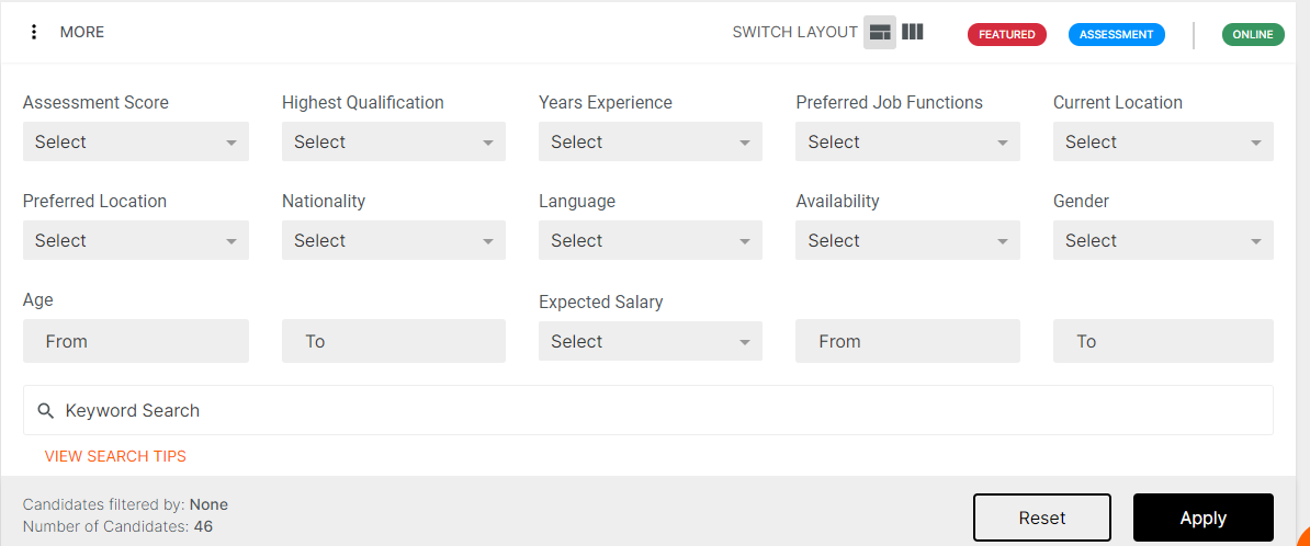 How to use filters on the Applicant Tracking System (ATS) - Jobberman ...